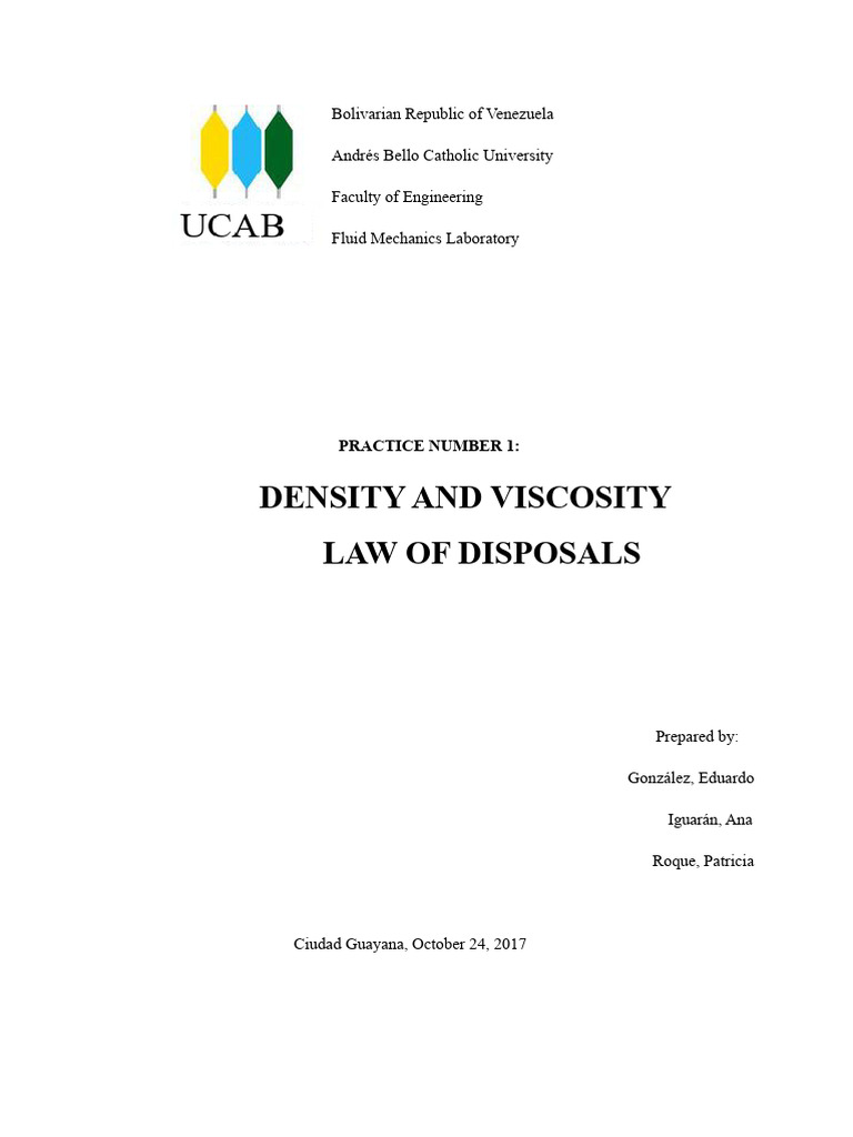 Report 1. Viscosity (Stokes' Law) - Gonzalez, Iguaran, Roque | PDF | Viscosity | Fluid Mechanics