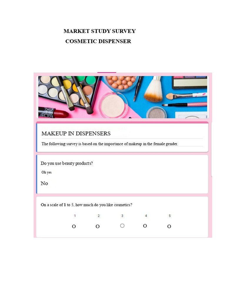 SURVEY MARKET STUDY | PDF | Cosmetics | Beauty