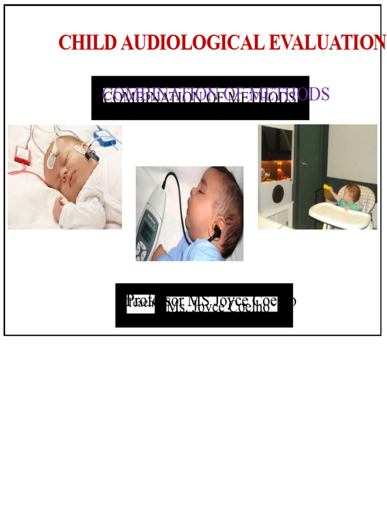 Techniques of Child Assessment | PDF | Sound | Hearing