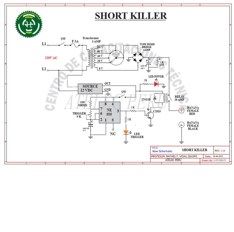 Short Killer Transformer Circuit Design | PDF | Rectifier | Power (Physics)