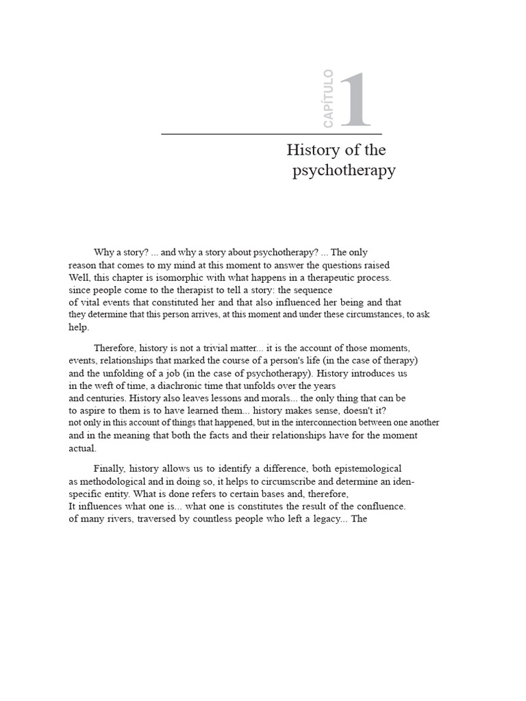 History of Psychotherapy Practices | PDF | Psychotherapy | Psychiatry