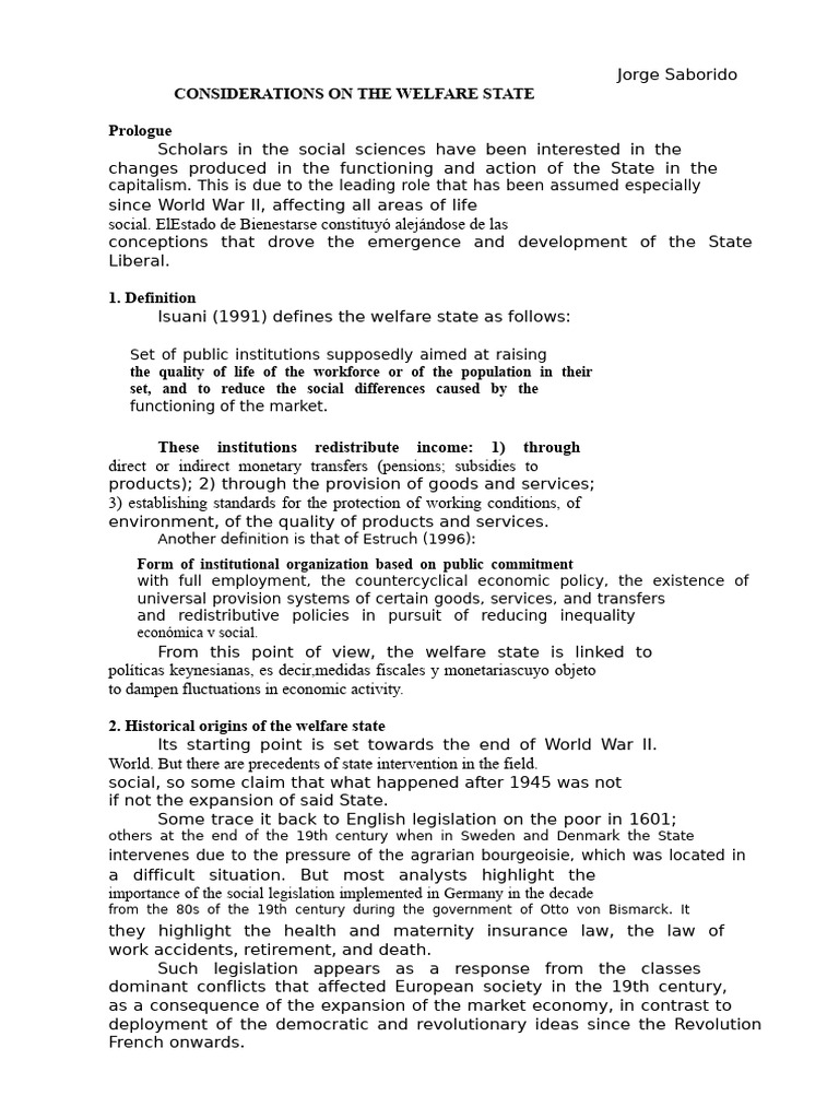 Understanding the Welfare State Dynamics | PDF | State (Polity ...