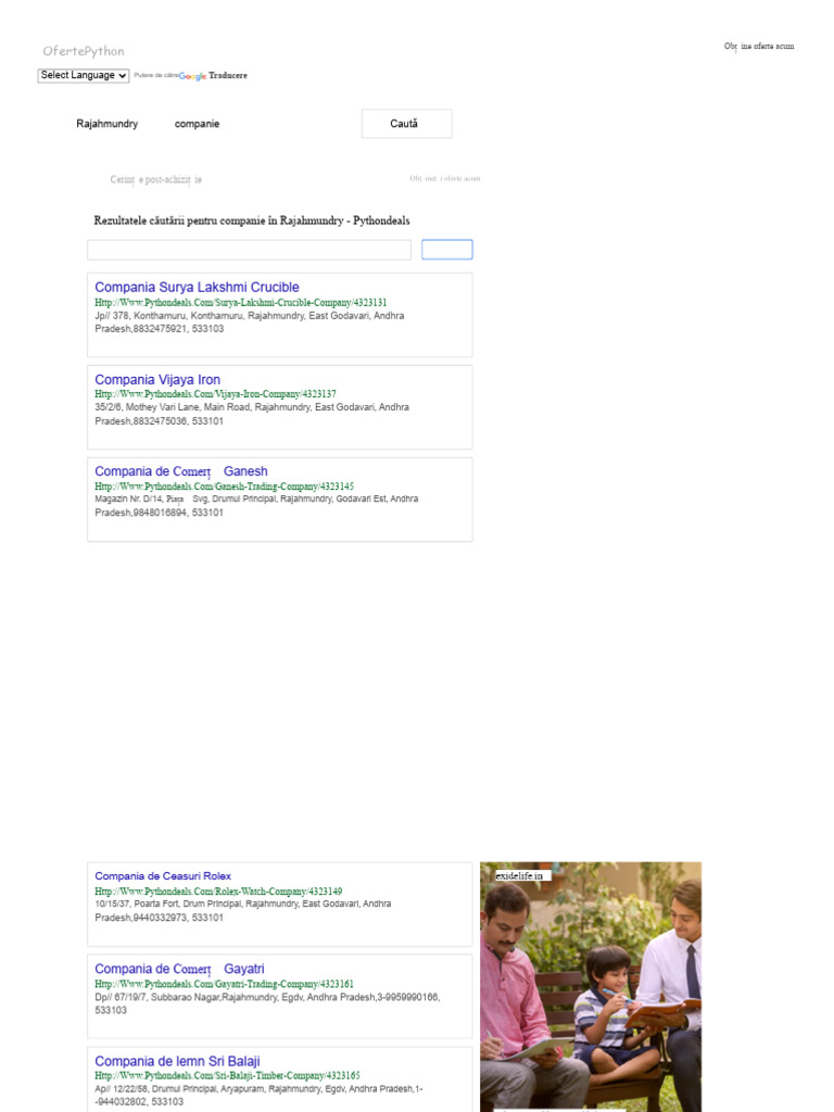 Lista de Companii Din Rajahmundry - Pythondeals - pdf4 | PDF | Hindu ...
