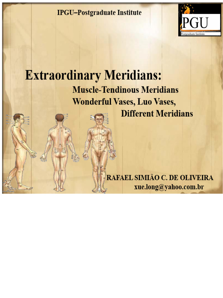 6 - Extraordinary Meridians | PDF | Meridian (Chinese Medicine) | Edema