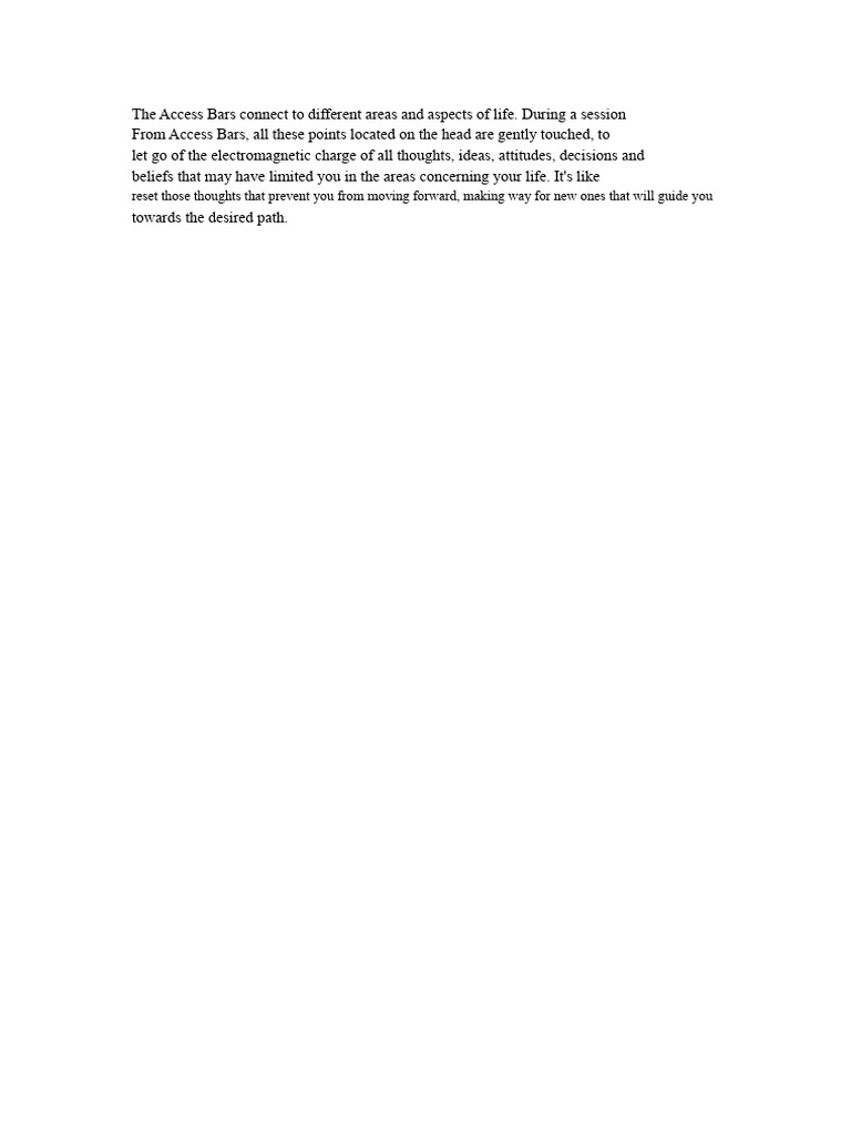 Access Bars | PDF