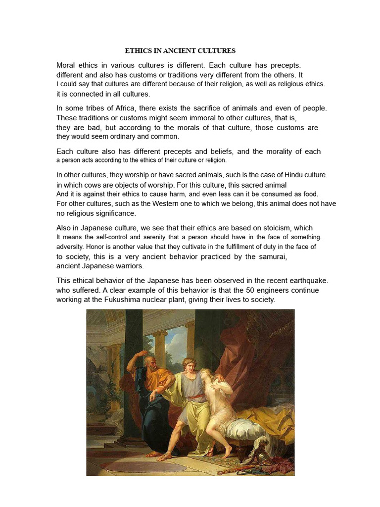 Ethics Across Ancient Cultures | PDF | Morality | Spirituality