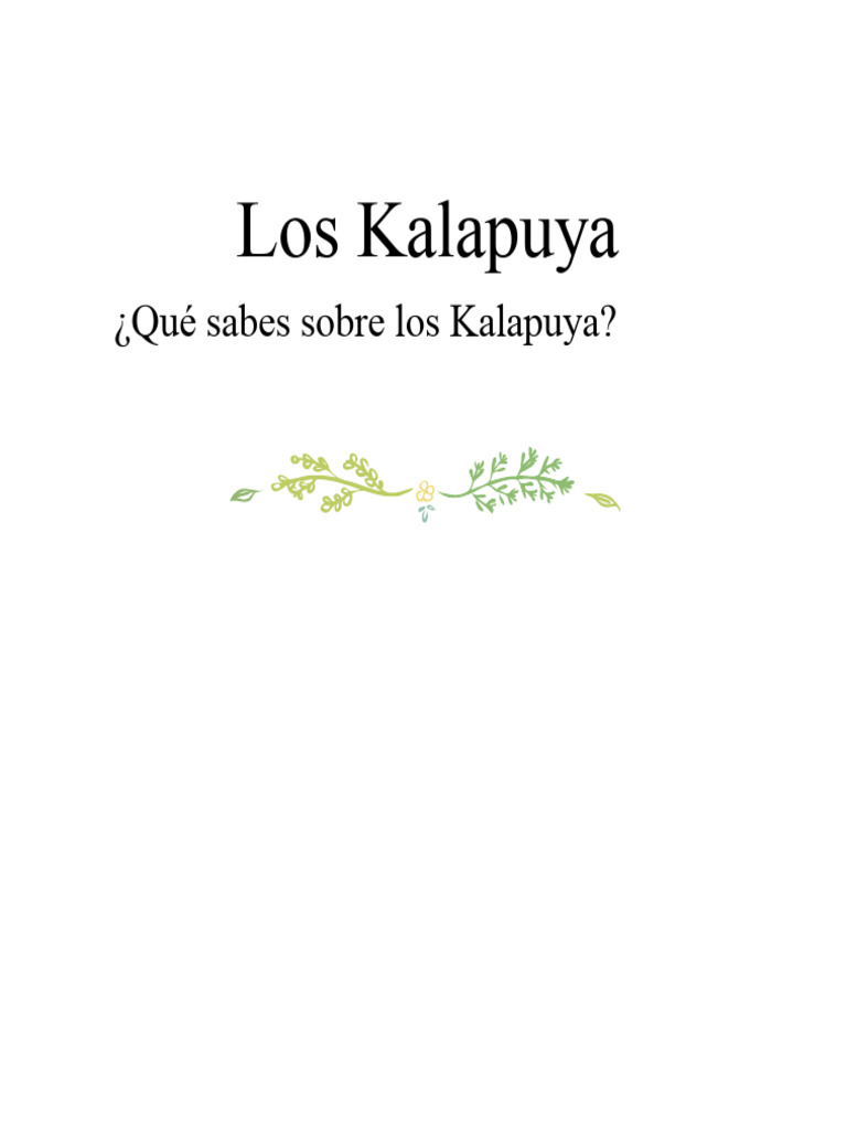mcs nativos de oregón - kalapuya 1 | PDF | Entorno natural | Cazador ...