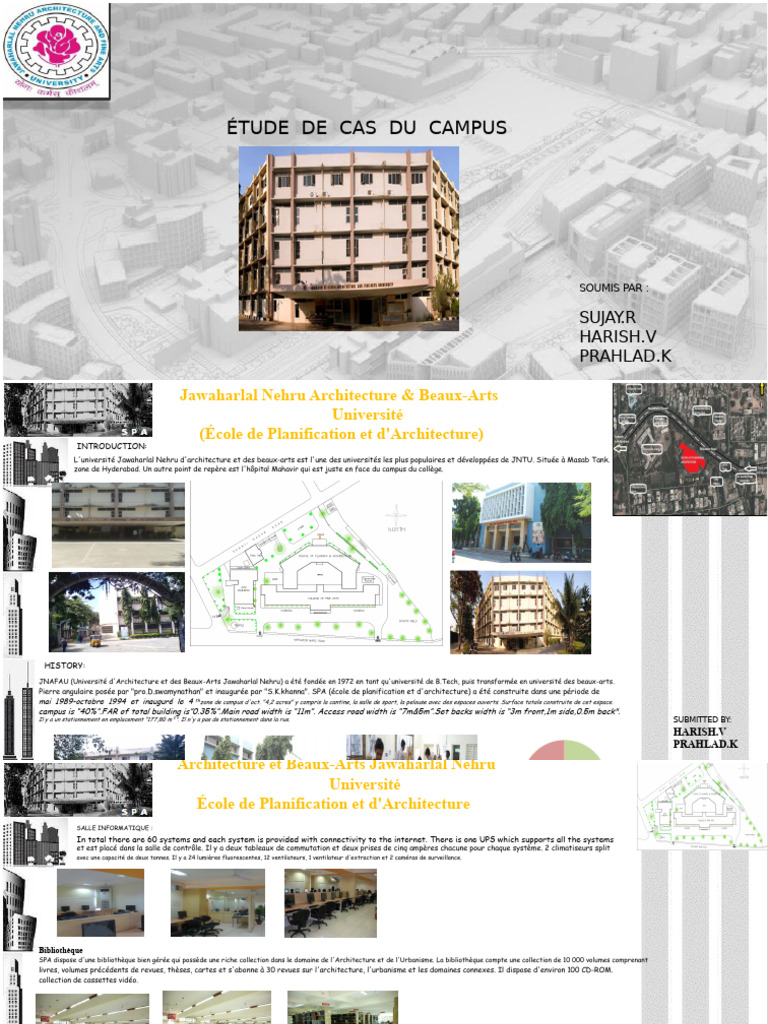 Étude de cas sur l'Université JNAFAU | PDF | Climatisation | Stationnement