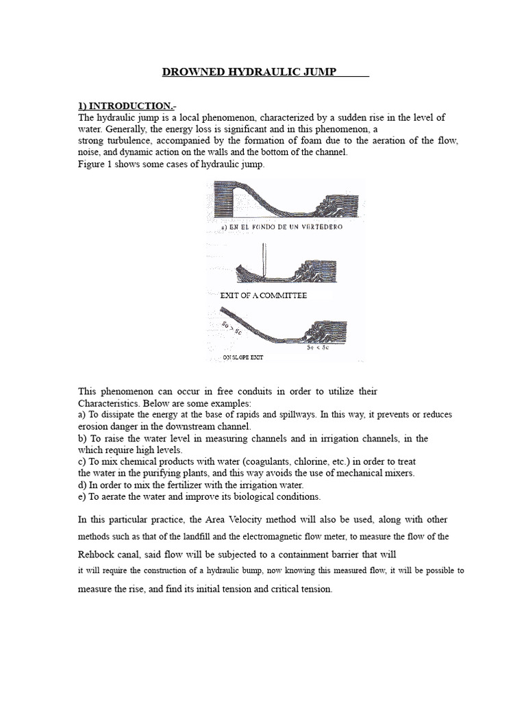 Understanding Drowned Hydraulic Jumps | PDF | Mechanical Engineering ...