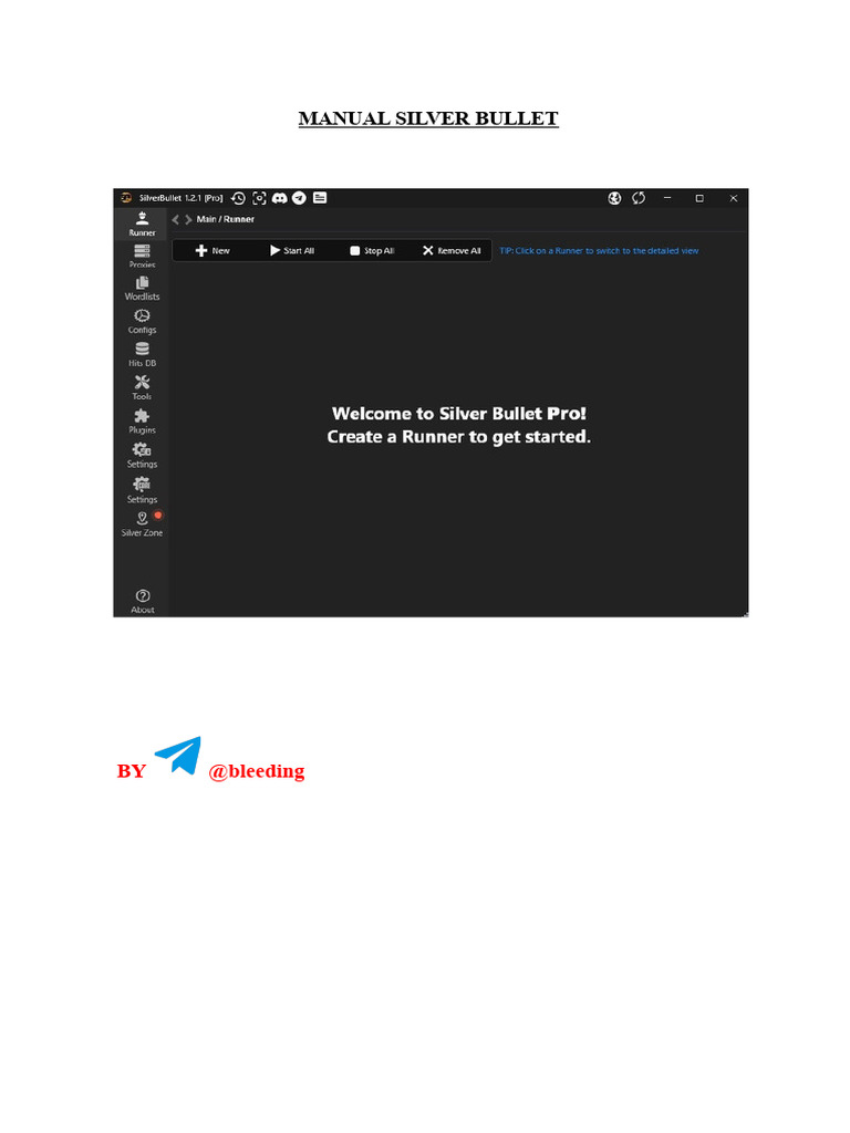 Manual for Using Silver Bullet Software | PDF