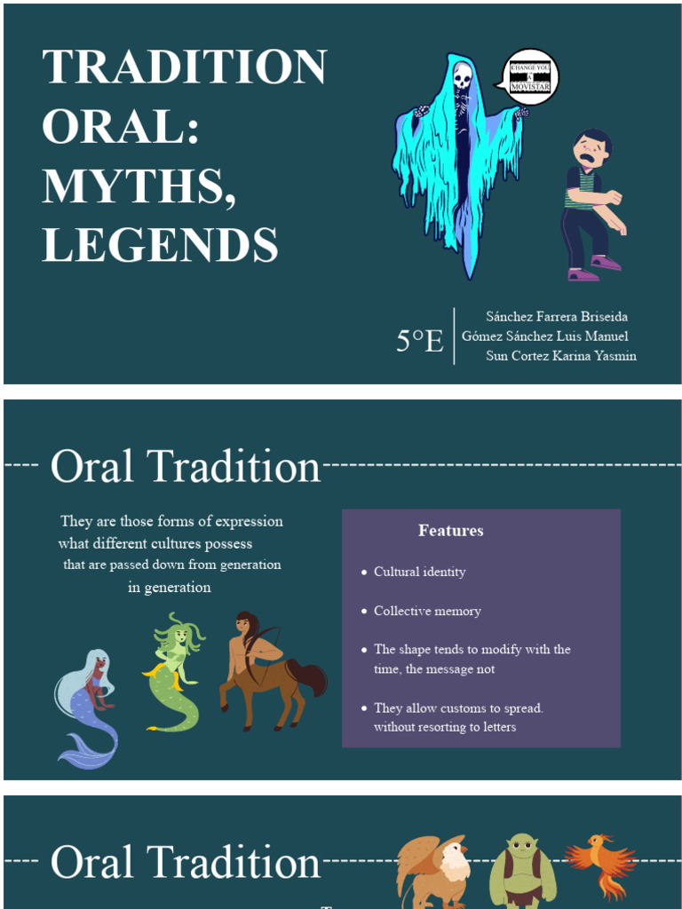 Communication - Oral Tradition, Myths and Legends | PDF | Legends ...