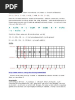 Toate Acordurile Pt. Chitara + Serii de Acorduri | PDF