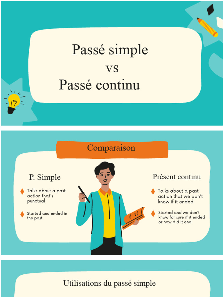 Passé simple vs Passé continu | PDF