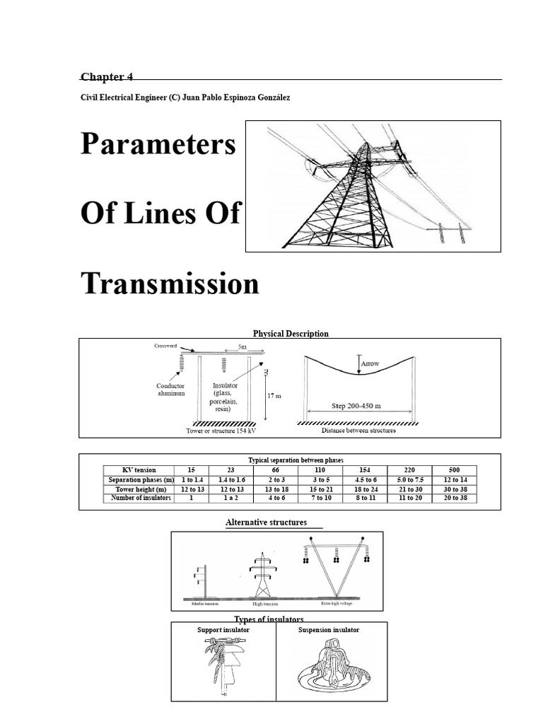 Transmission Line Parameters Overview | PDF | Inductance | Electrical ...