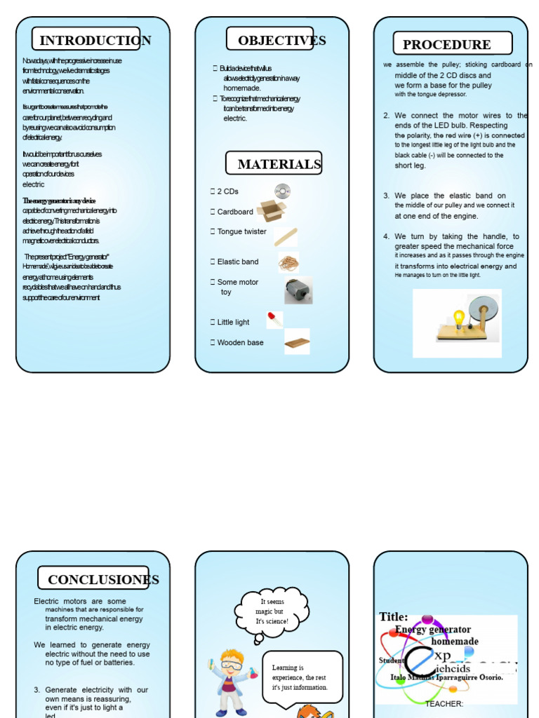Science Fair Triptych 2019 - ITALO | PDF | Manufactured Goods | Electricity