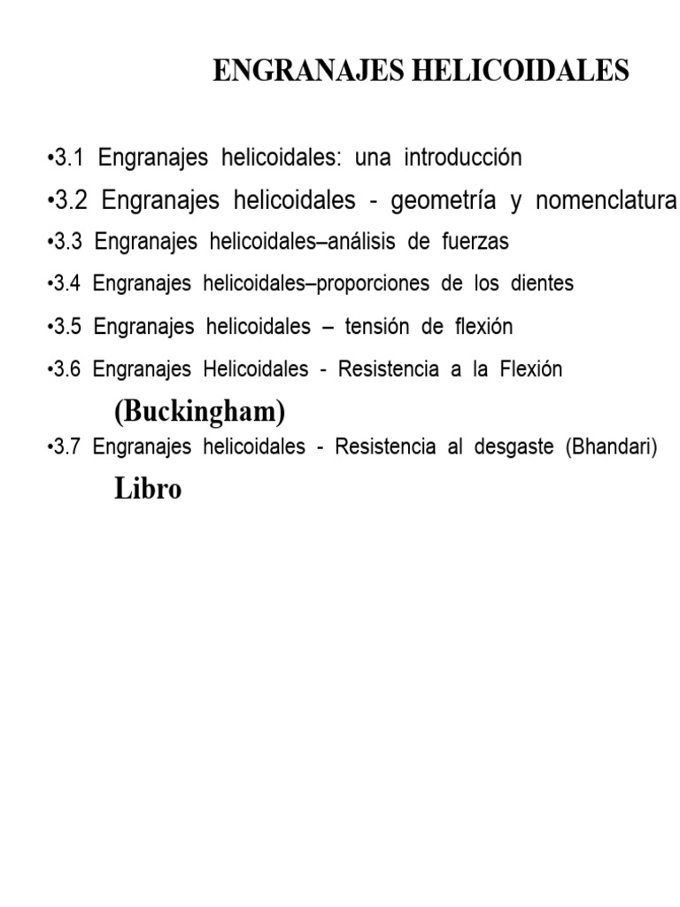 Engranajes Helicoidales: Análisis y Diseño | PDF | Hélice | Ingeniería ...