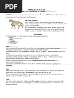 KPCOFGS Animal Classification Guide | PDF | Coyote | Canis