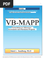 VB-MAPP Level 1 Goals and Examples | PDF | Sound | Linguistics