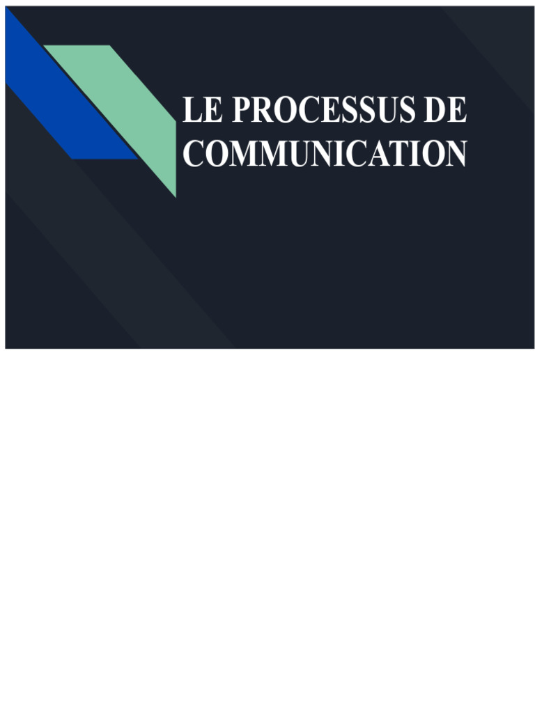 Comprendre le processus de communication | PDF | Traductions | Informations