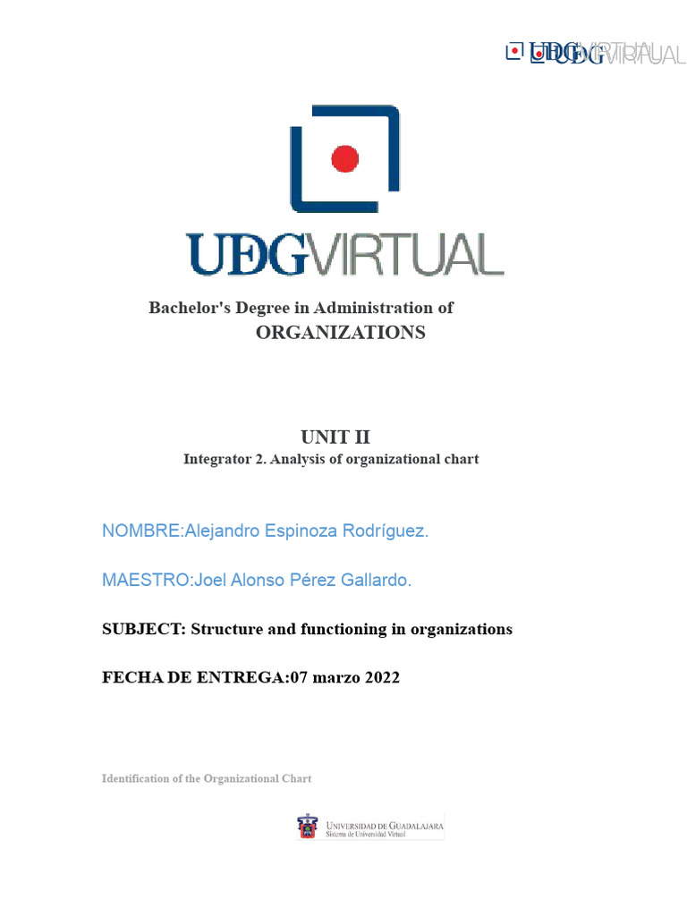 Integrator 2. Analysis of organizational chart | PDF | Emergency ...