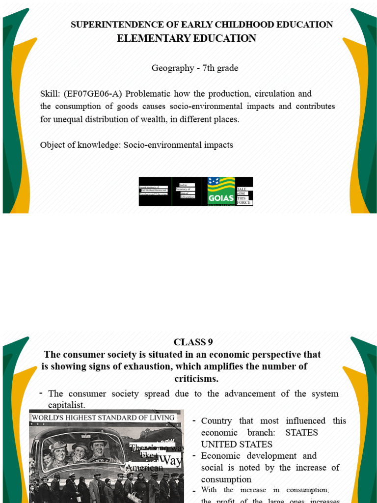 Lesson 9 - 7th Grade Geography - Socio-Environmental Impacts | PDF ...
