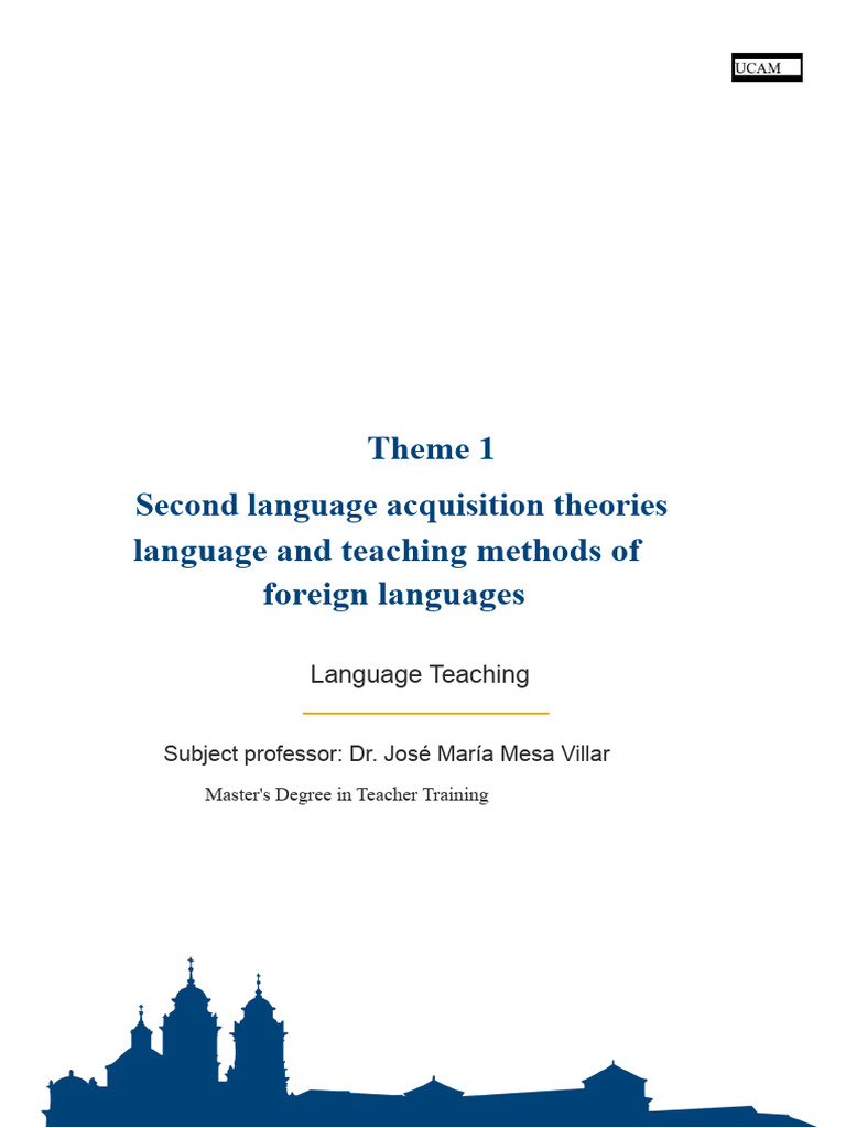 Second Language Acquisition Theories | PDF | Second Language ...