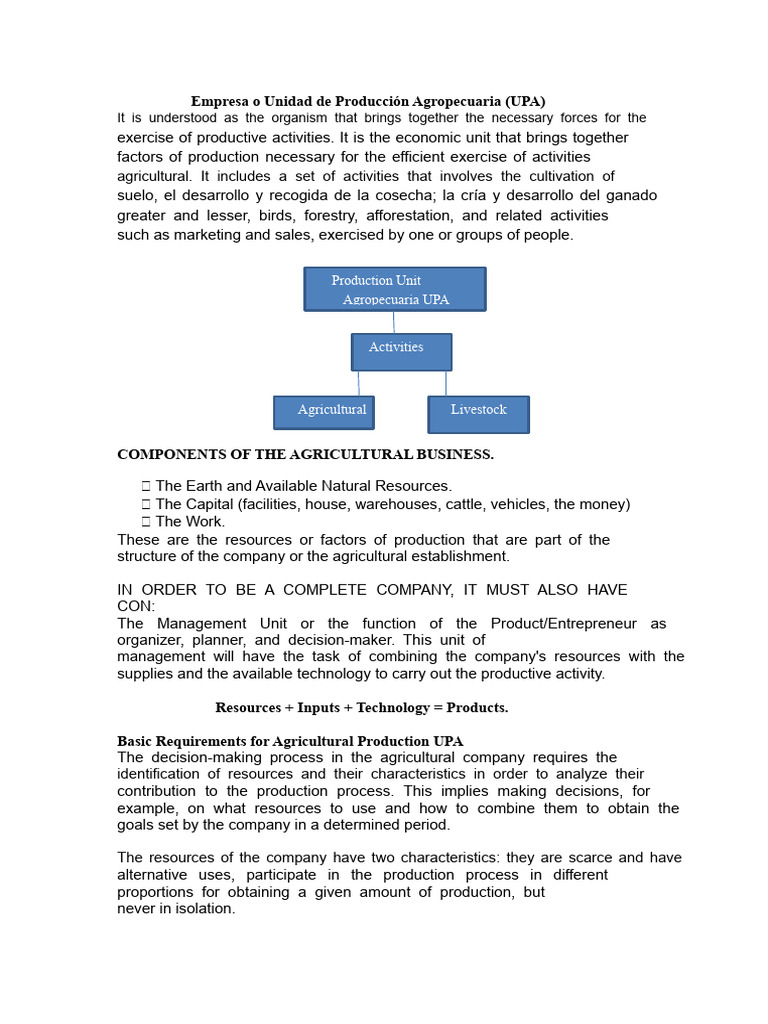 Understanding Agricultural Production Units | PDF | Agriculture | Soil ...