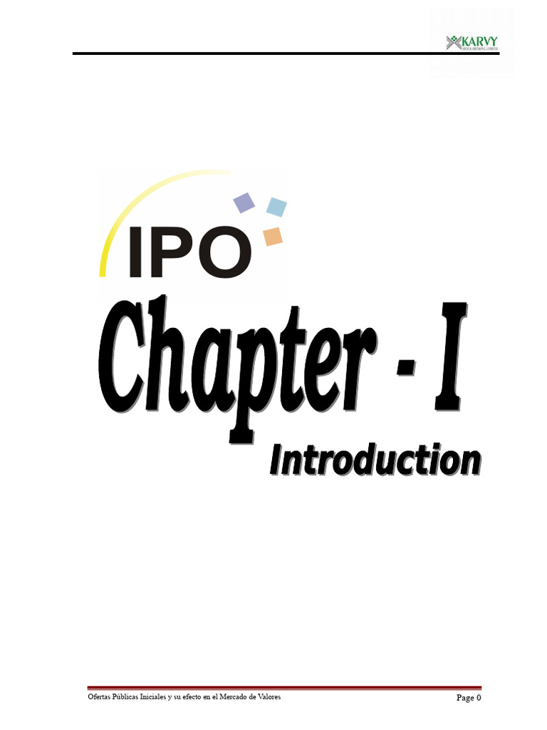 Un estudio sobre el mercado de IPO | PDF | Compartir (Finanzas) | Bolsa