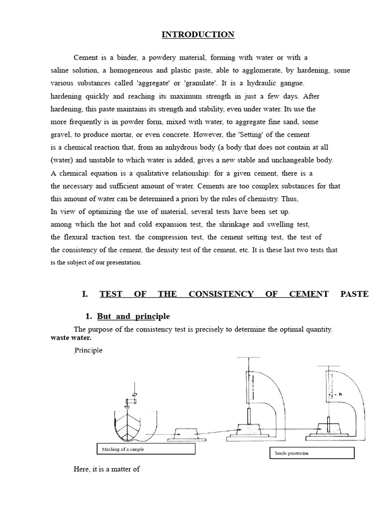 Expose The Tests On Cement | PDF | Cement | Concrete