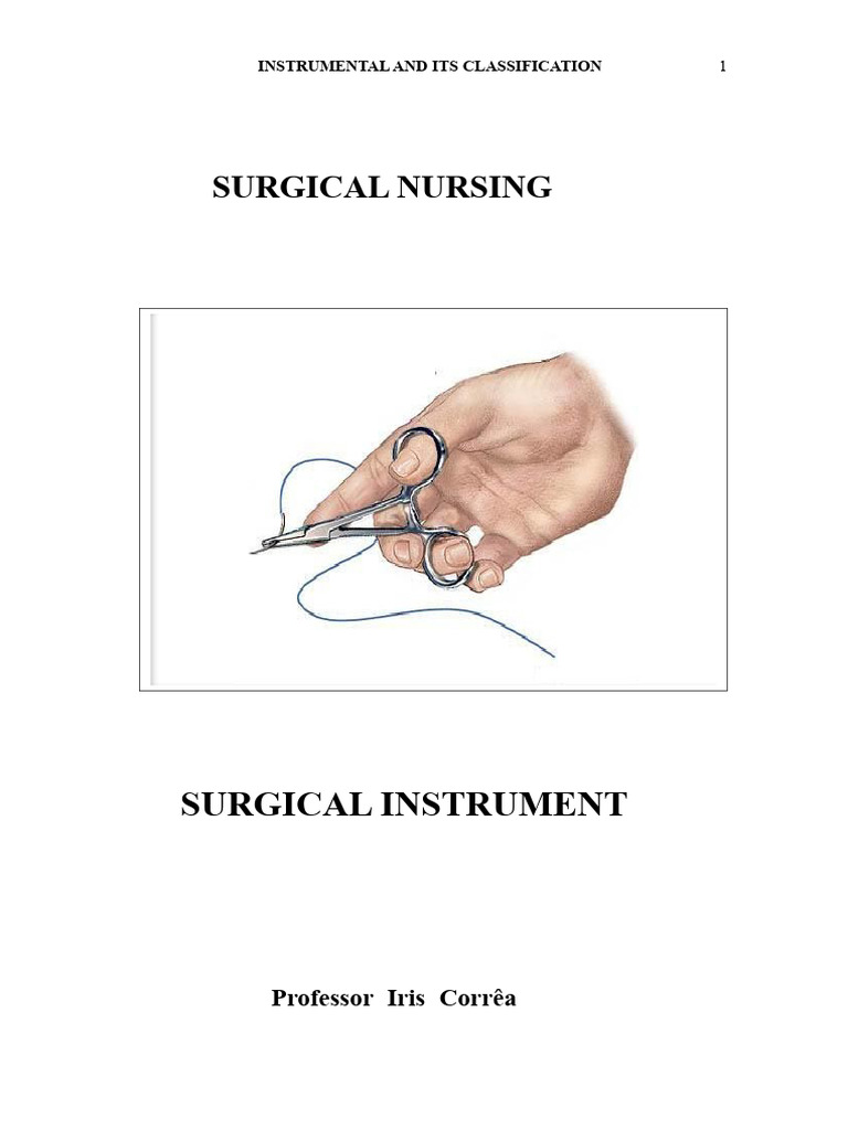 Classification of Surgical Instruments | PDF
