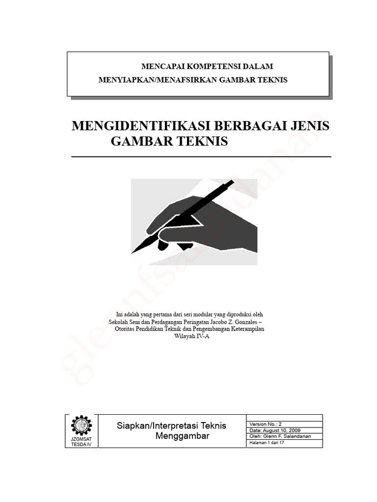 CBLM_Mengenali Berbagai Jenis Gambar Teknik | PDF
