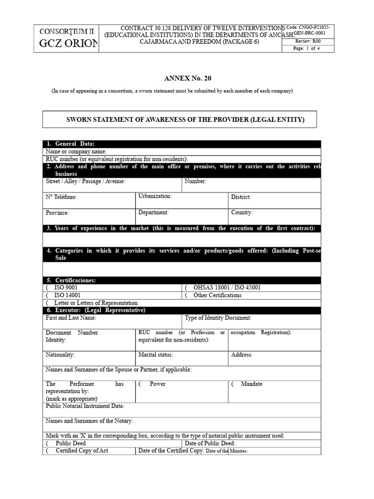 Annex 20 - Affidavit of knowledge of the supplier | PDF | Justice ...