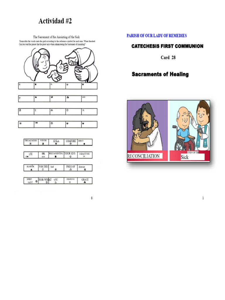 Sacraments of Healing: Anointing & Penance | PDF | Penance | Systematic ...