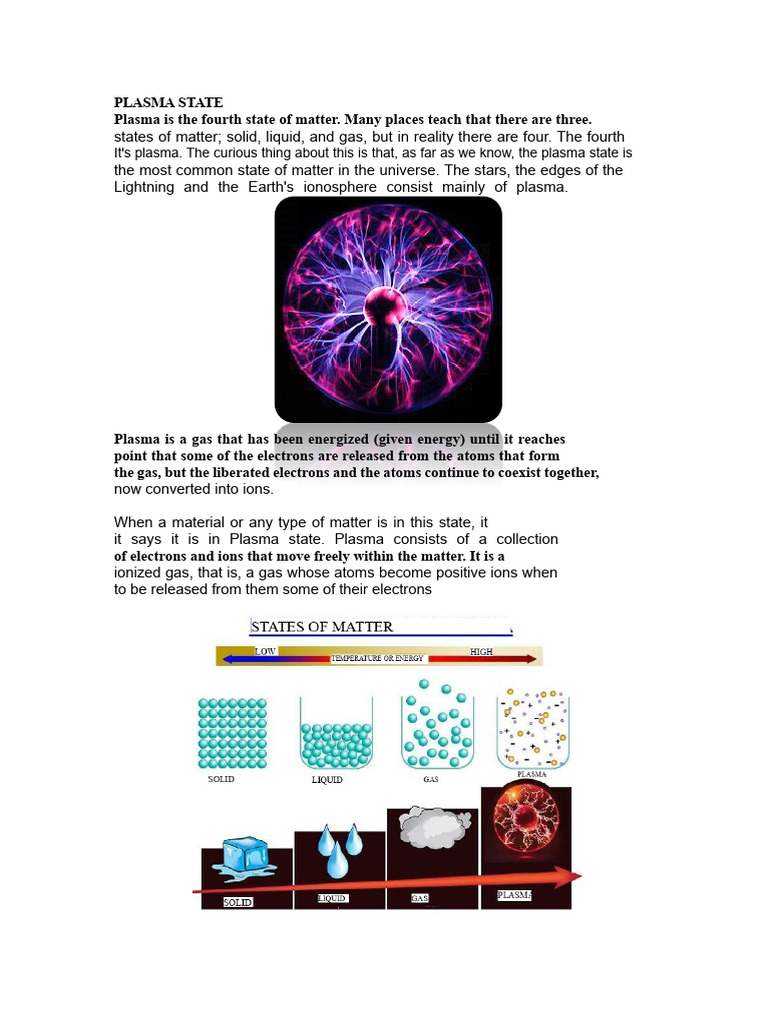 Plasma State | PDF
