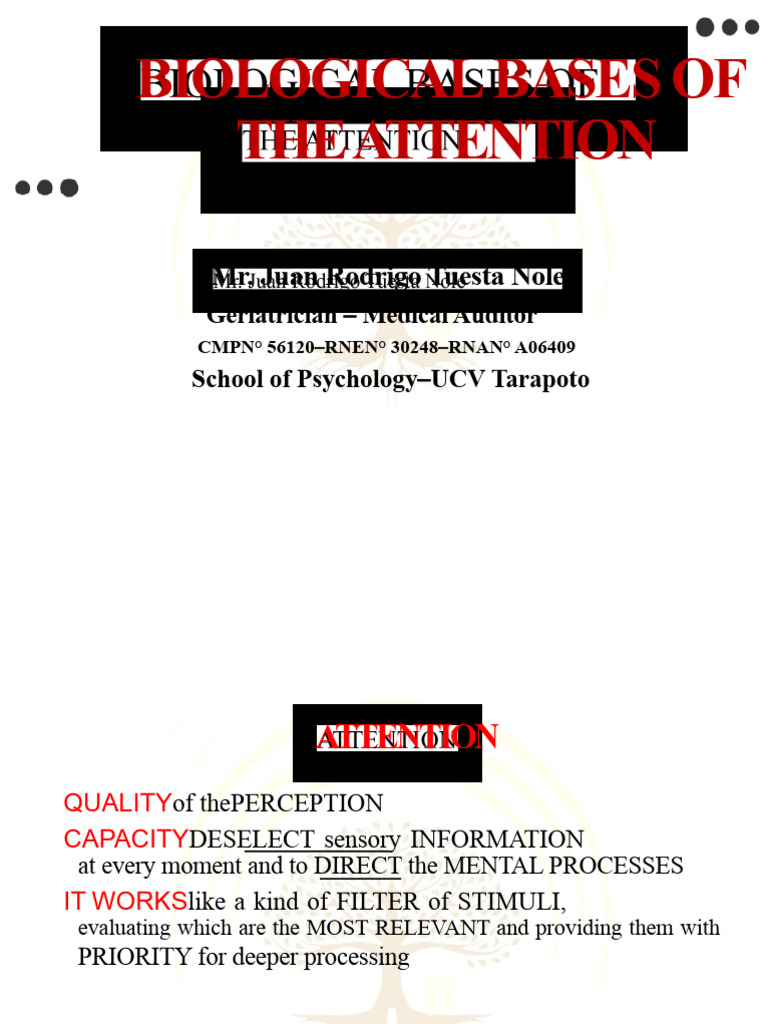 Biological Bases of Attention Explained | PDF | Attention | Stimulus ...