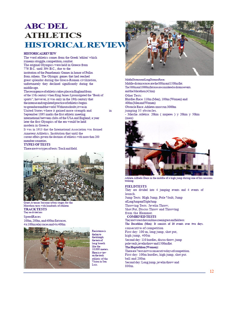 ABC Athletics | PDF | Track And Field | Individual Sports