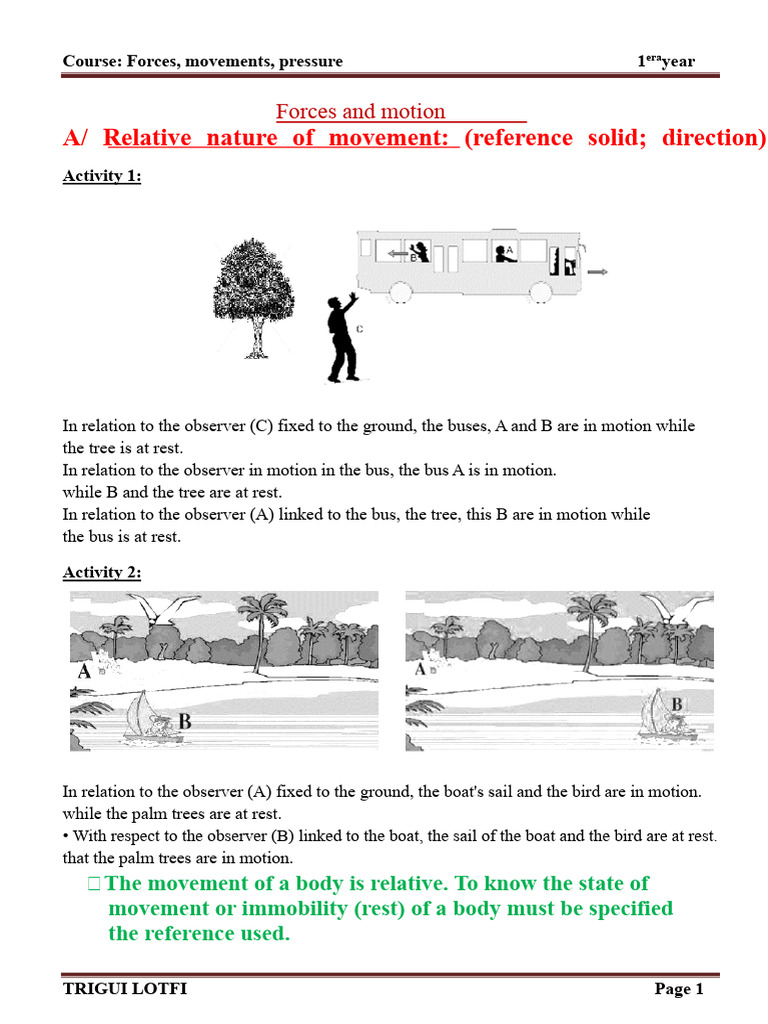 Forces and Motion: Understanding Movement | PDF | Weight | Force