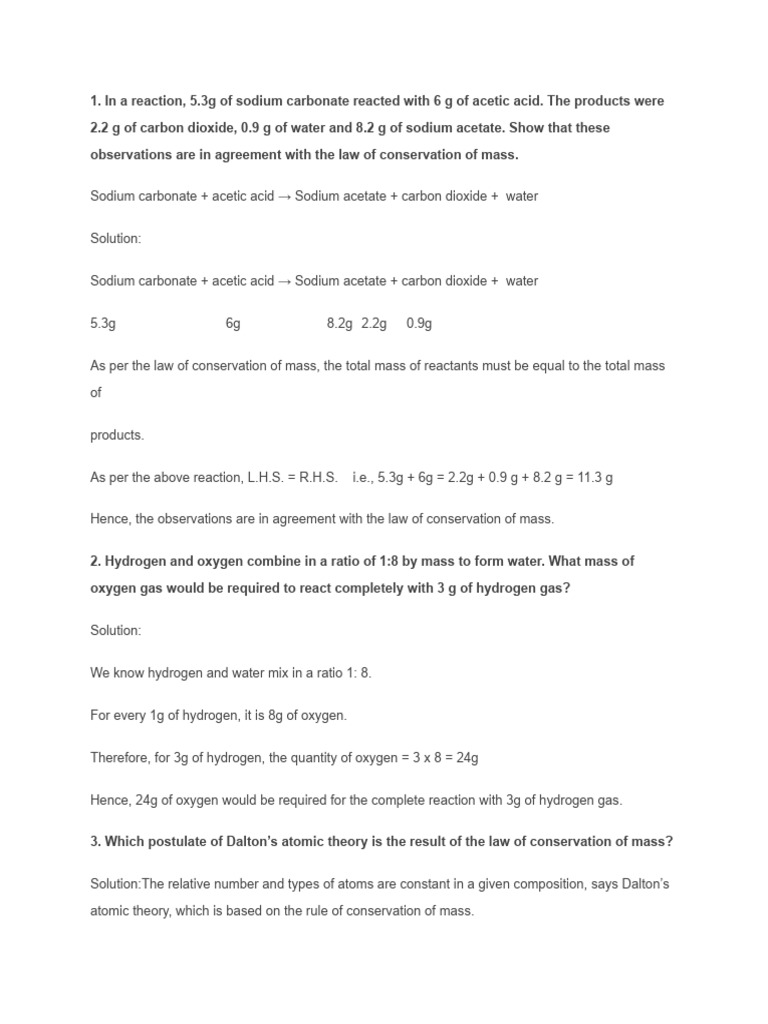 Atoms and Molecules | PDF | Mole (Unit) | Molecules