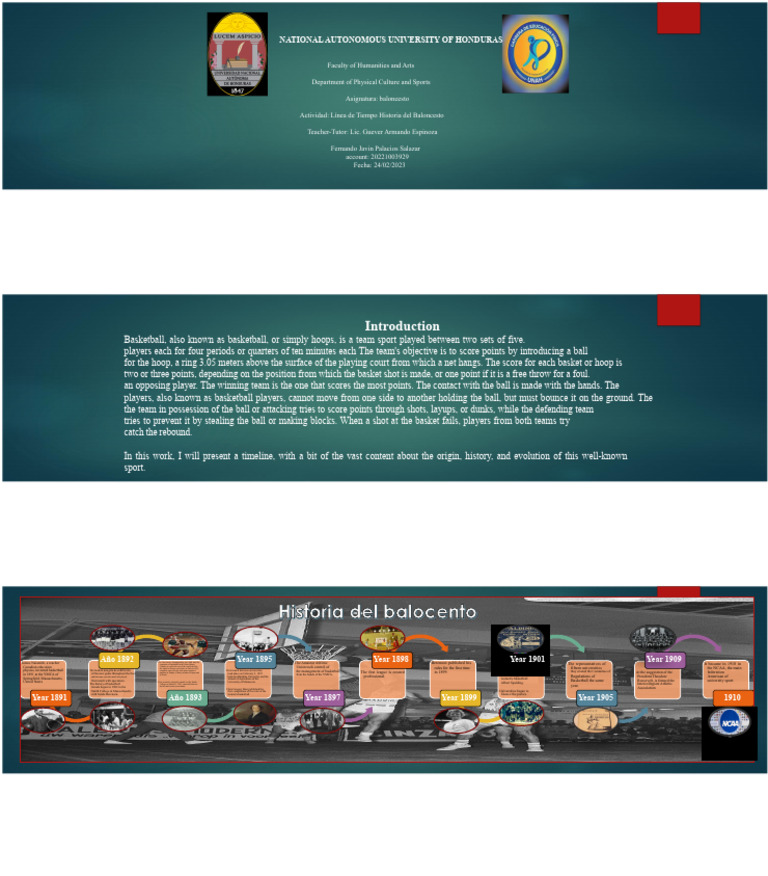 History of Basketball Timeline | PDF | Games Of Physical Skill ...