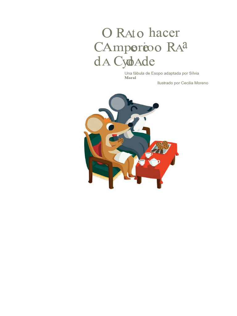 Fábula del Ratón de Campo y Ciudad | PDF