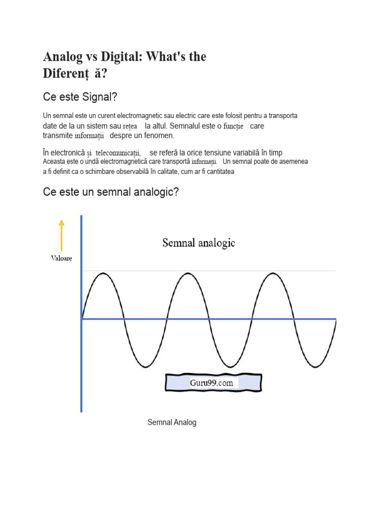 Analog Vs Digital | PDF