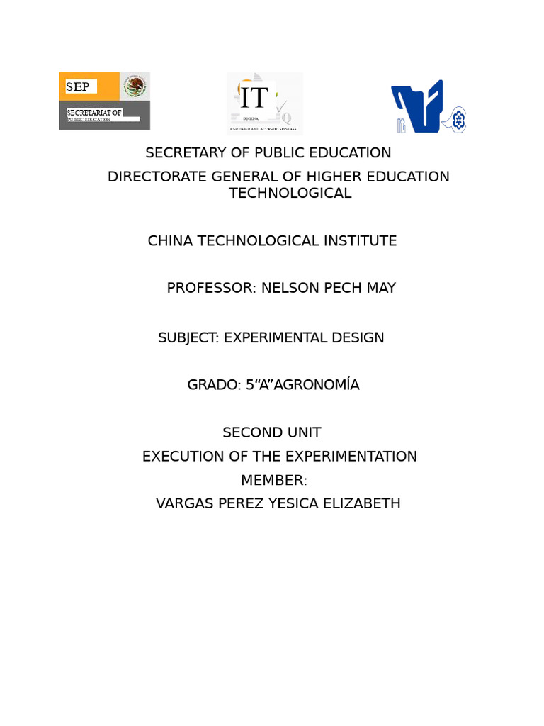 2 Unit Experimental Design 1 (1) | PDF | Statistics | Experiment
