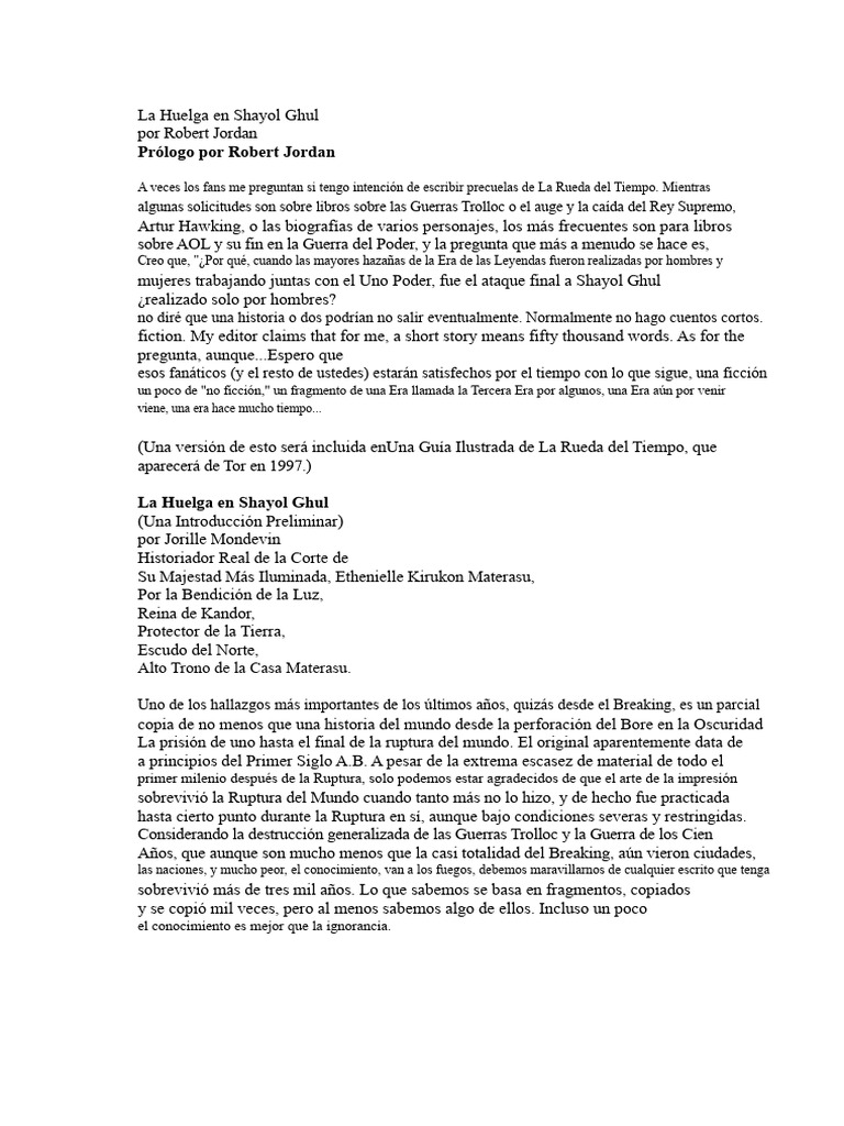 (eBook) Robert Jordan - La Rueda del Tiempo (Histórico) - El Ataque a ...