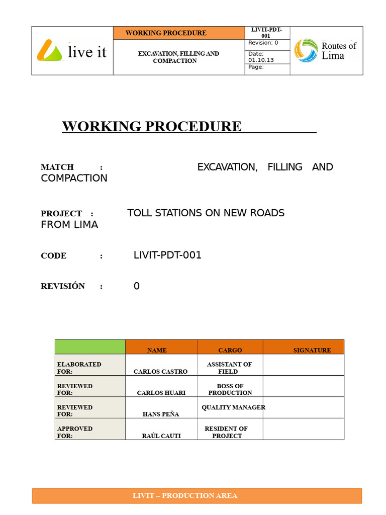 Excavation, Backfill and Compaction Procedure | PDF | Personal Protective Equipment | Risk