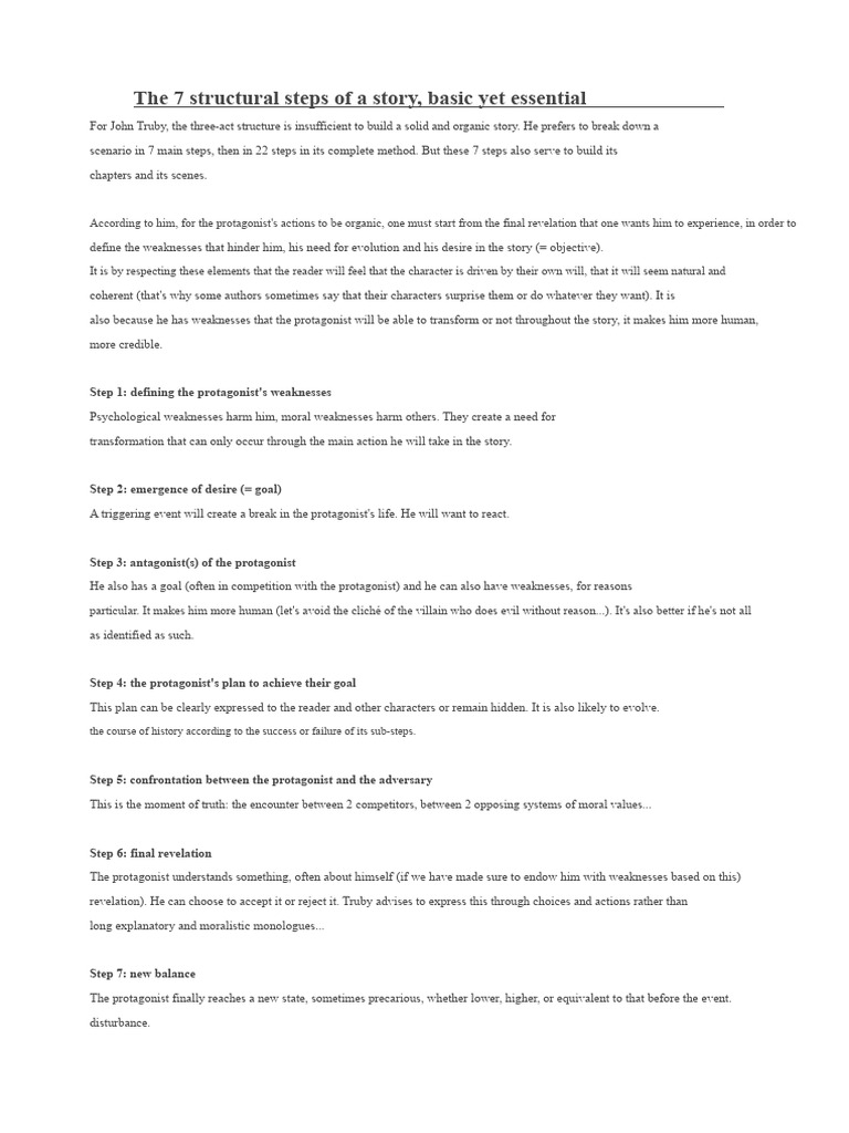 22 Structural Steps and 36 Dramatic Situations | PDF | Motivation ...