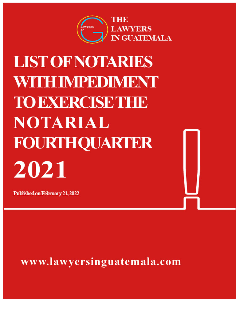 List of Notaries with Impediment 2022 | PDF