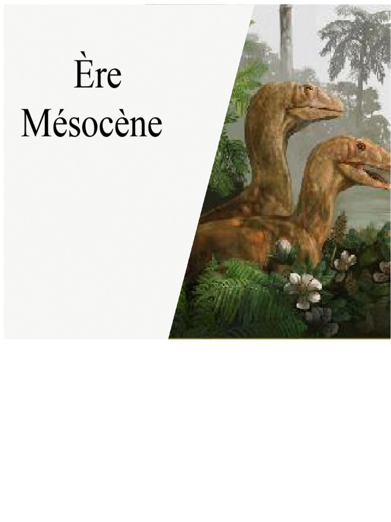 Ère Mésozoïque (1) | PDF
