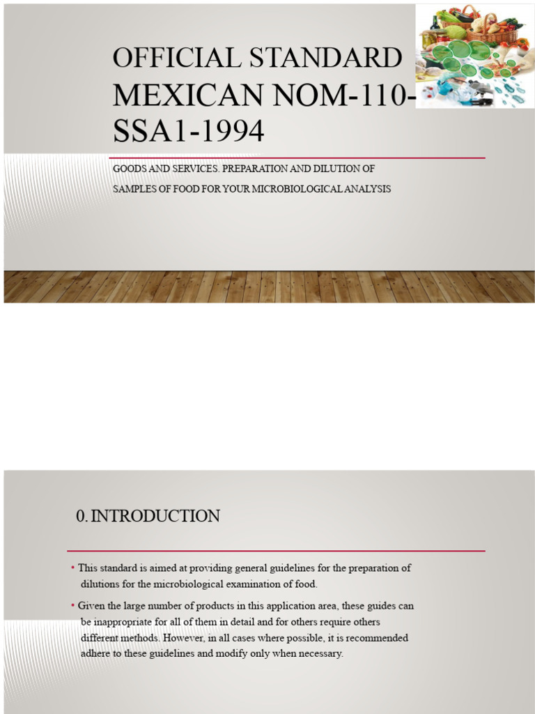 Official Mexican Standard NOM 110 SSA1 1994 | PDF | Litre