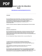SCOFF Questionnaire for Eating Disorders | PDF | Self-Improvement