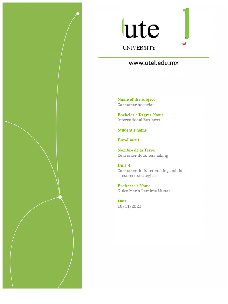 Consumer Decision-Making Strategies | PDF | Consumer Behaviour | Marketing